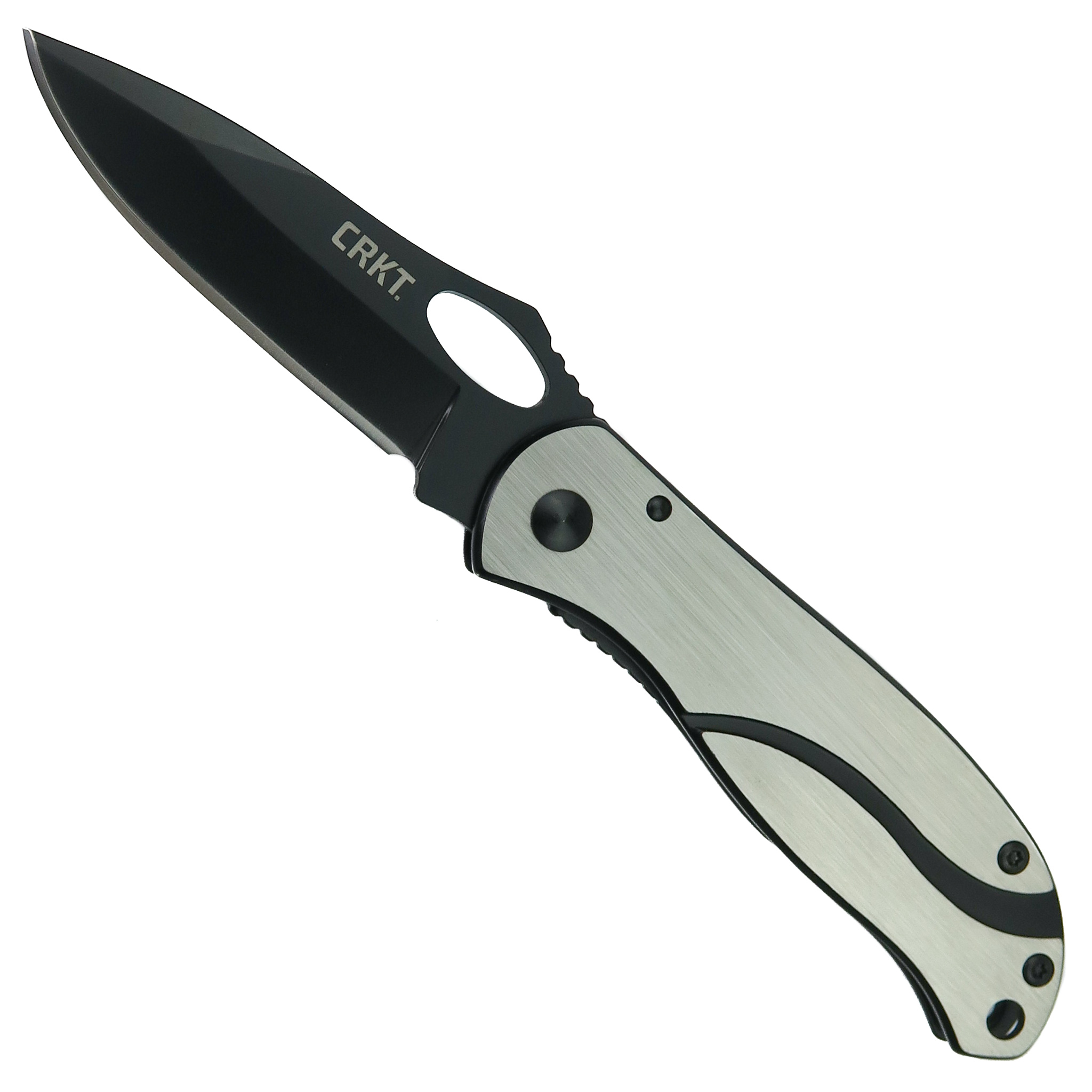 CRKT Pazoda Stainless Steel FrameLock Knife, with Black Plain Blade