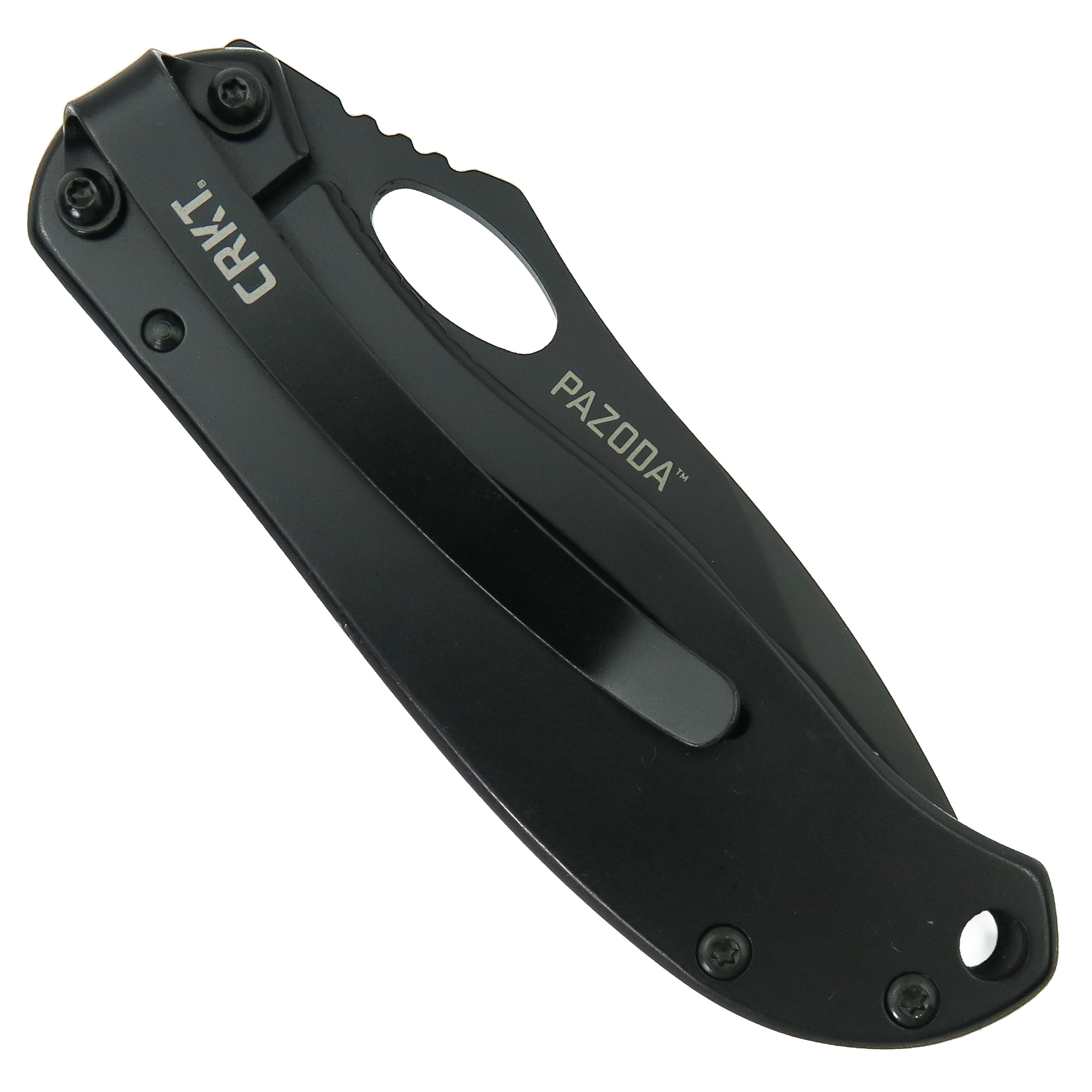 CRKT Pazoda Stainless Steel FrameLock Knife, with Black Plain Blade