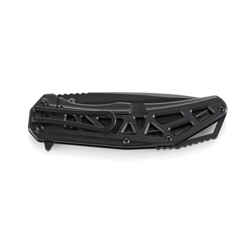 CRKT K330KKS Gusset Flipper Knife, Black Combo Blade
