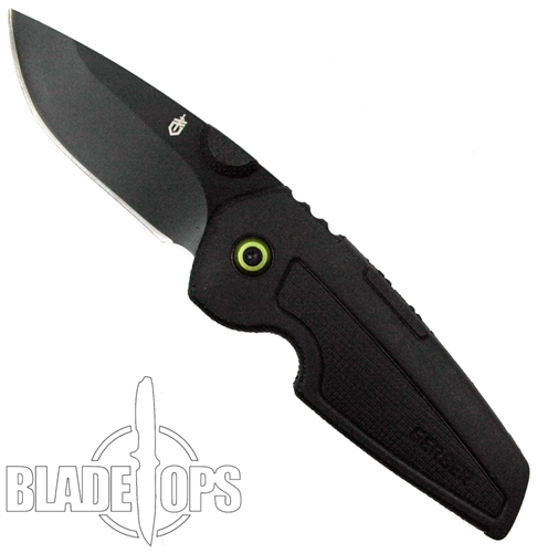 Gerber GDC Tech Skin Pocket Knife, Black Plain Blade