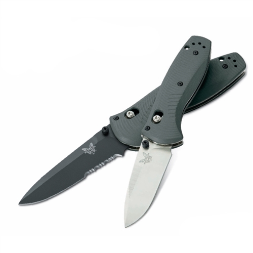 Benchmade 585SBK-2 Grey Mini-Barrage Spring Assist Knife, CPM-S30V ...