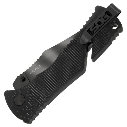 SOG TF-3 Trident Spring Assist Knife, AUS-8 Tiger Stripe Combo Blade