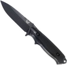Benchmade 147BK Nim Cub II Fixed Blade Knife, Drop Point Black Tactical ...