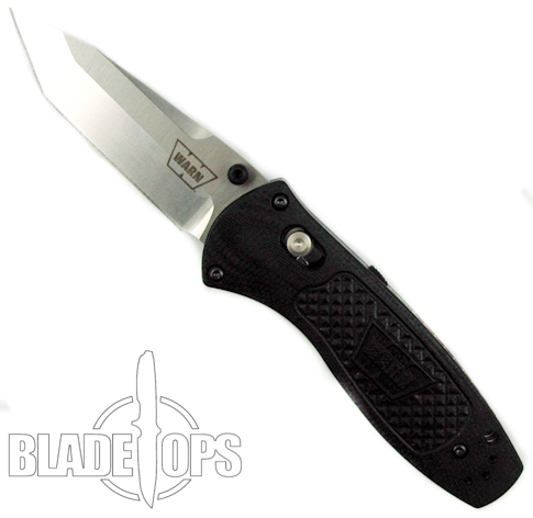 Benchmade 587-1 Warn Mini-Barrage Spring Assist Knife, Plain Edge
