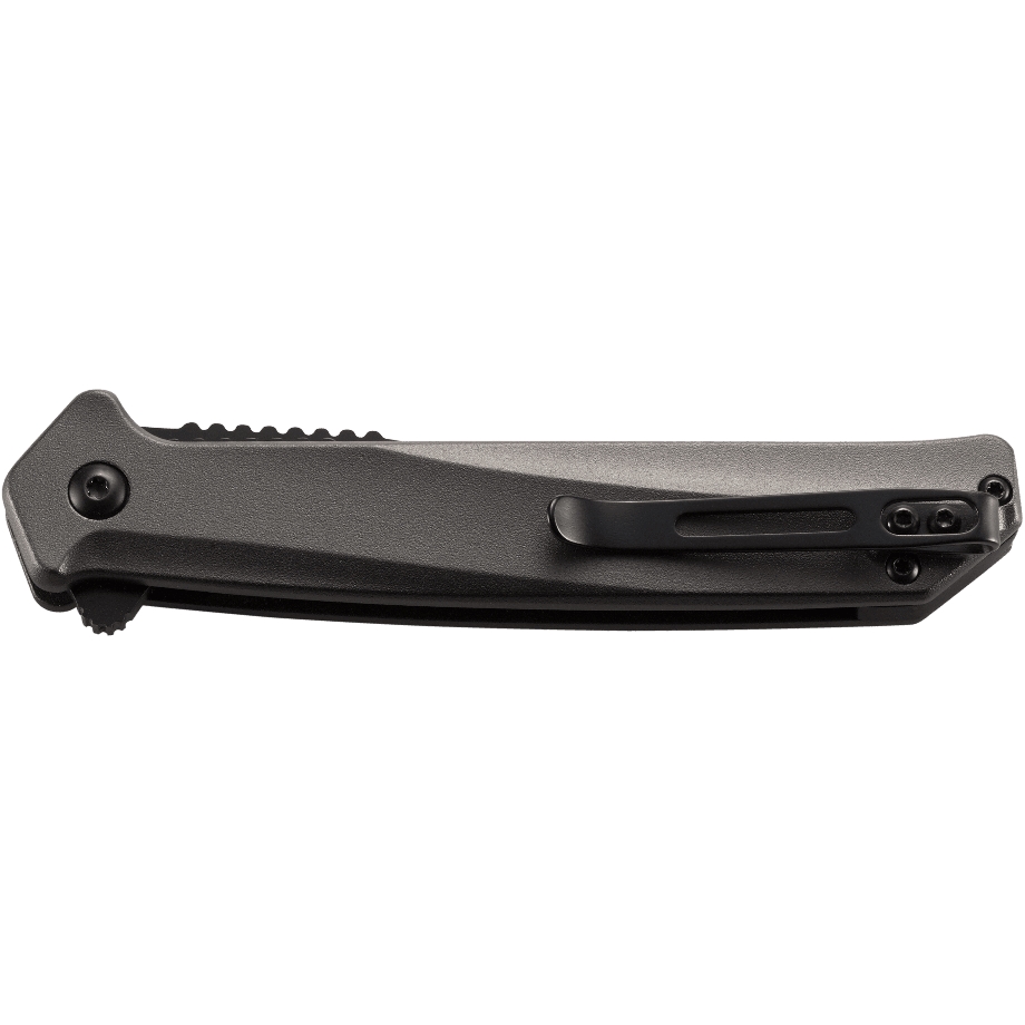 CRKT Helical Black Tanto Flipper Knife, D2 Black Blade
