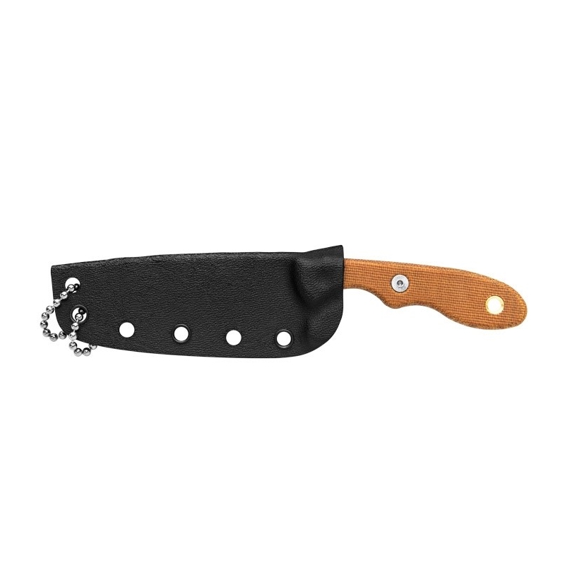 TOPS Mini Scandi Fixed Blade Neck Knife, Black Blade