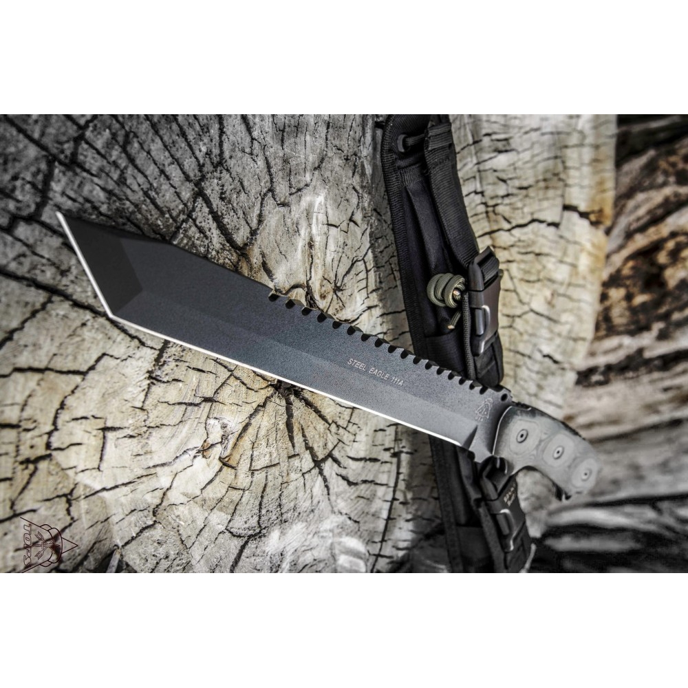 TOPS Steel Eagle 111A Tanto Point Fixed Blade Knife | BladeOps