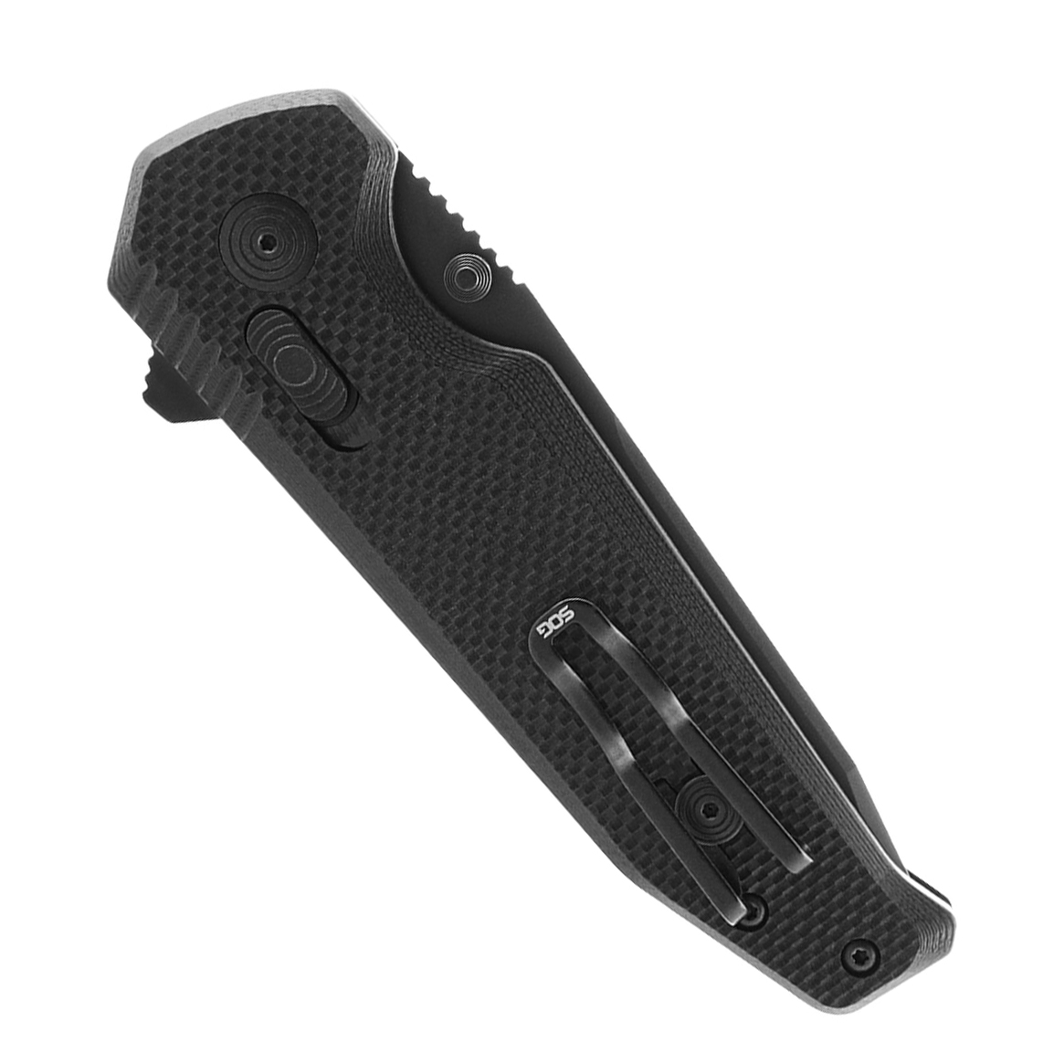 SOG Vision XR Black Knife, Combo Blade | BladeOps
