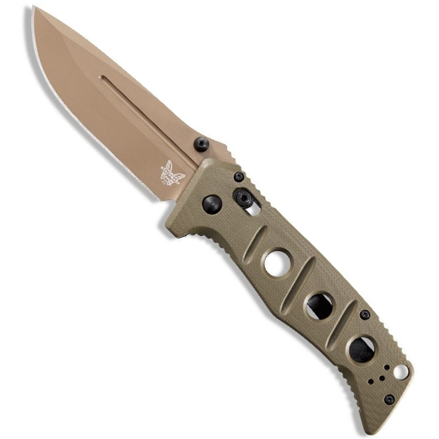 Benchmade Adamas AXIS Lock Knife, Flat Earth Blade | BladeOps
