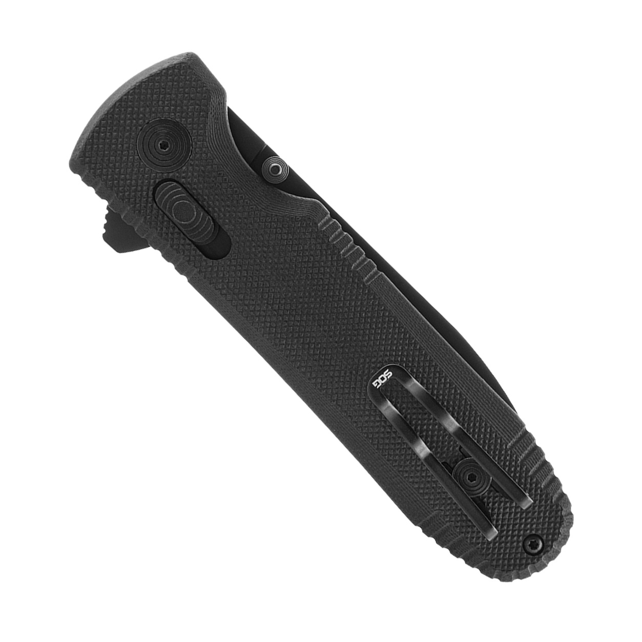 SOG Pentagon XR Black G10 Black TiNi Folding Knife | BladeOps