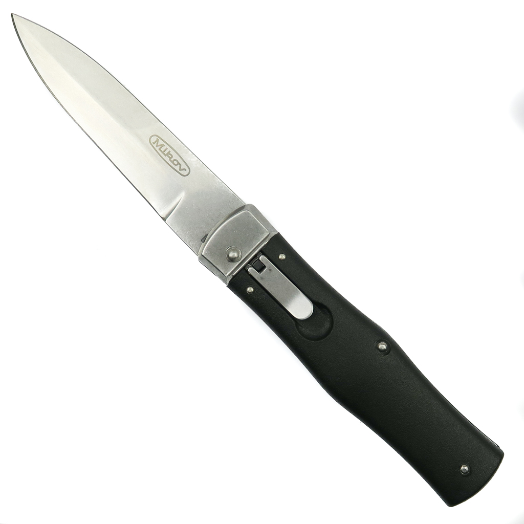 Mikov 241 Predator Stonewash Leverlock Auto Knife with clip, Single ...