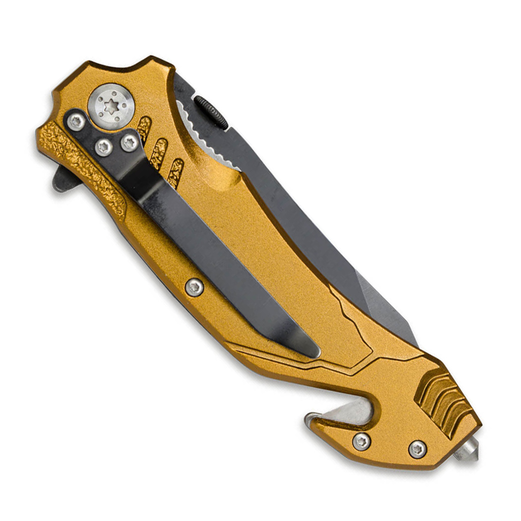 Boker Magnum Army Rescue Aluminum Spring Assisted Knife | BladeOps