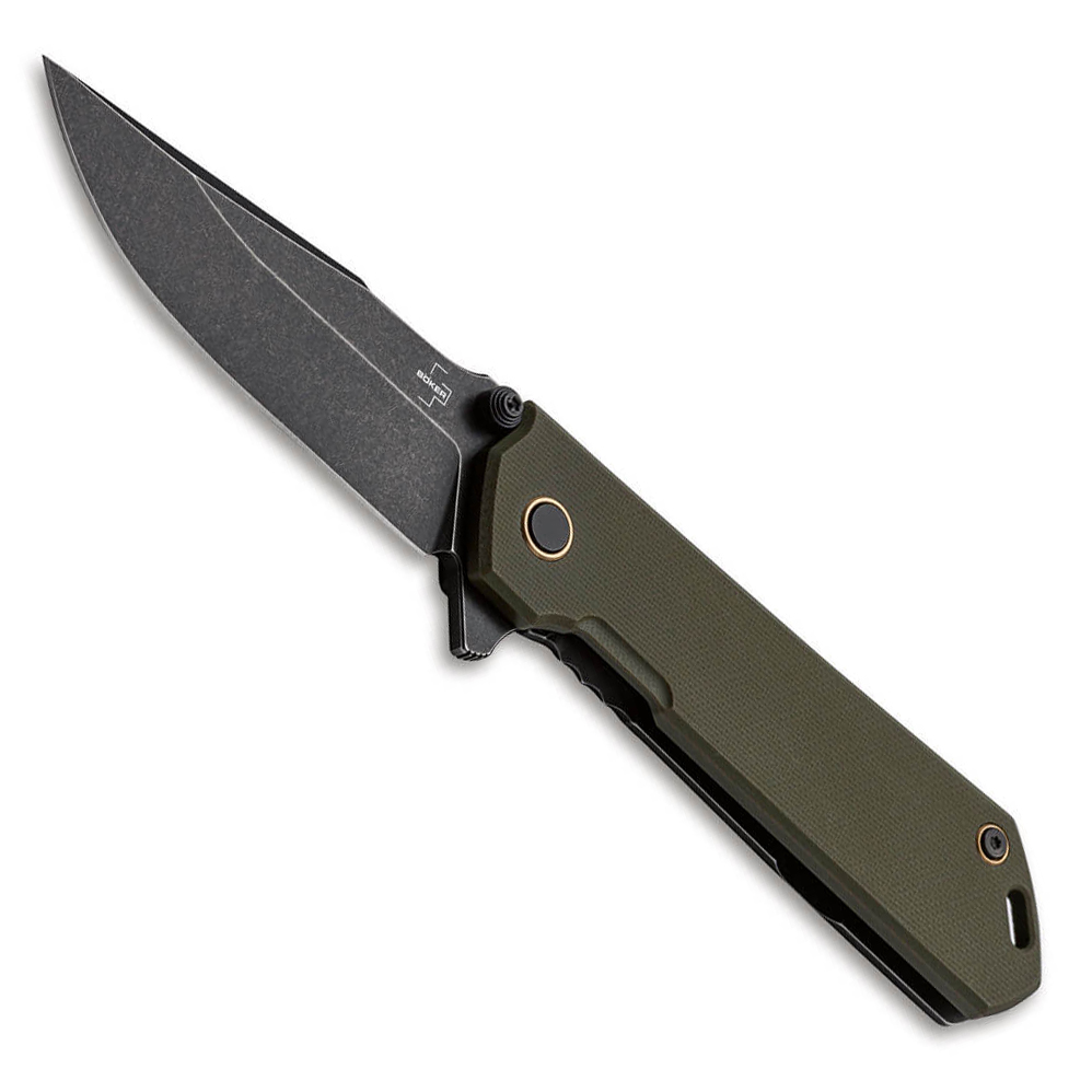 Boker Plus Kihon Spring Assisted Knife Green | BladeOps
