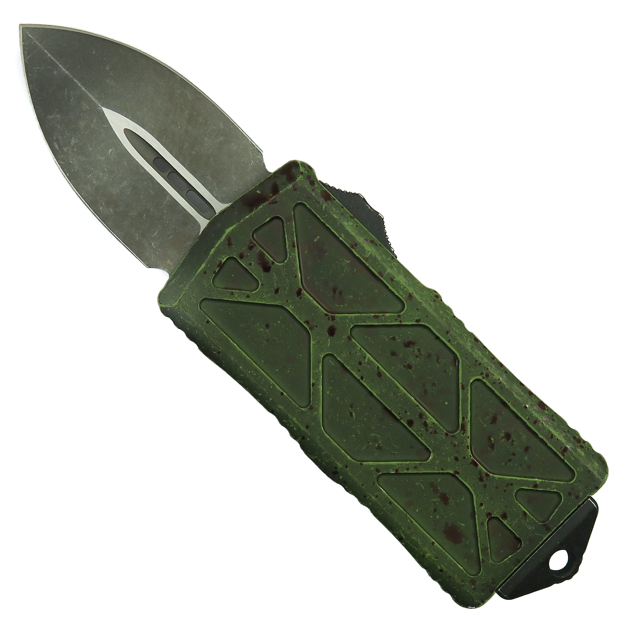 Microtech Outbreak Exocet OTF Auto Knife, Apocalyptic Stonewash Blade ...