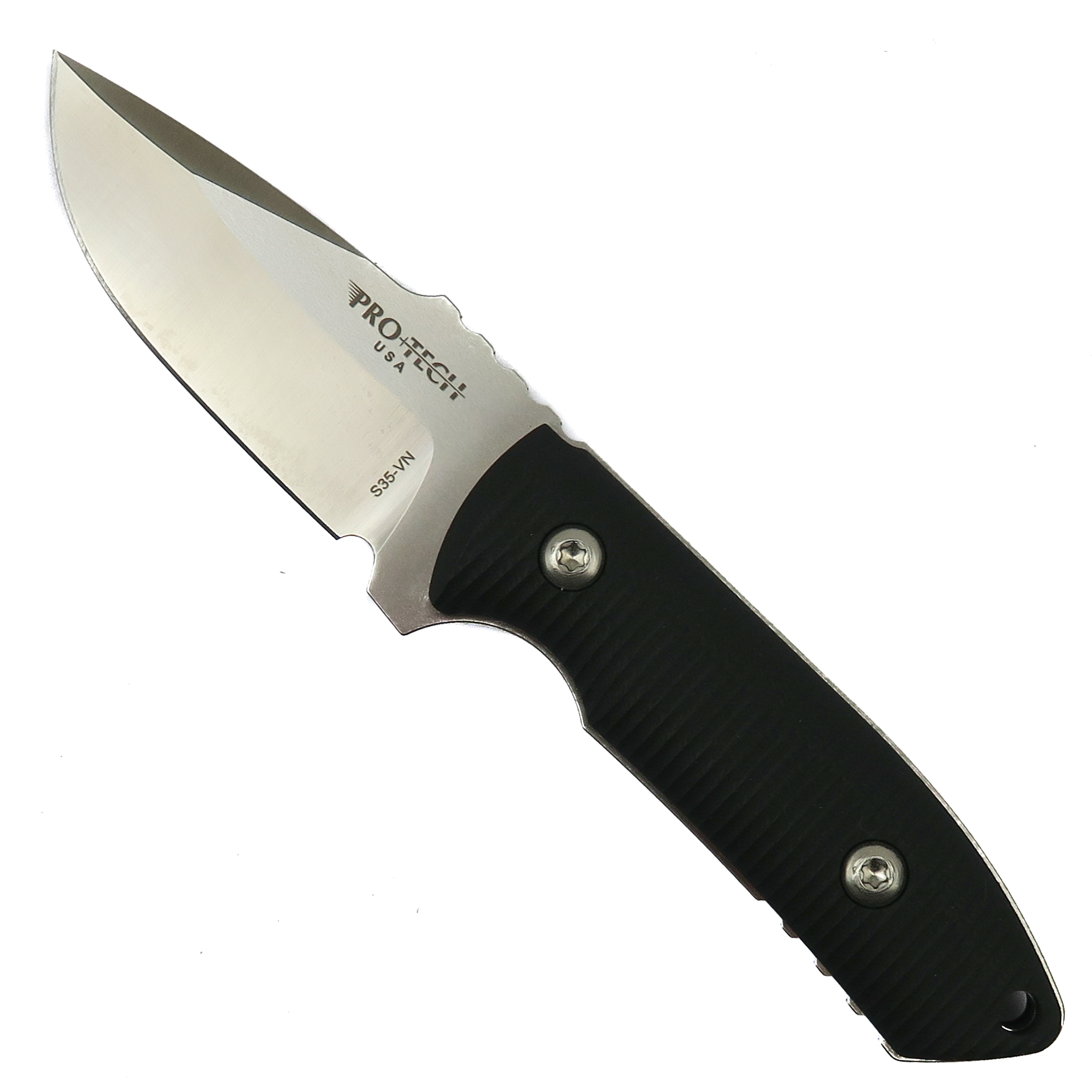 Pro-Tech SBR Fixed Blade Knife, Satin S35-VN Blade | BladeOps
