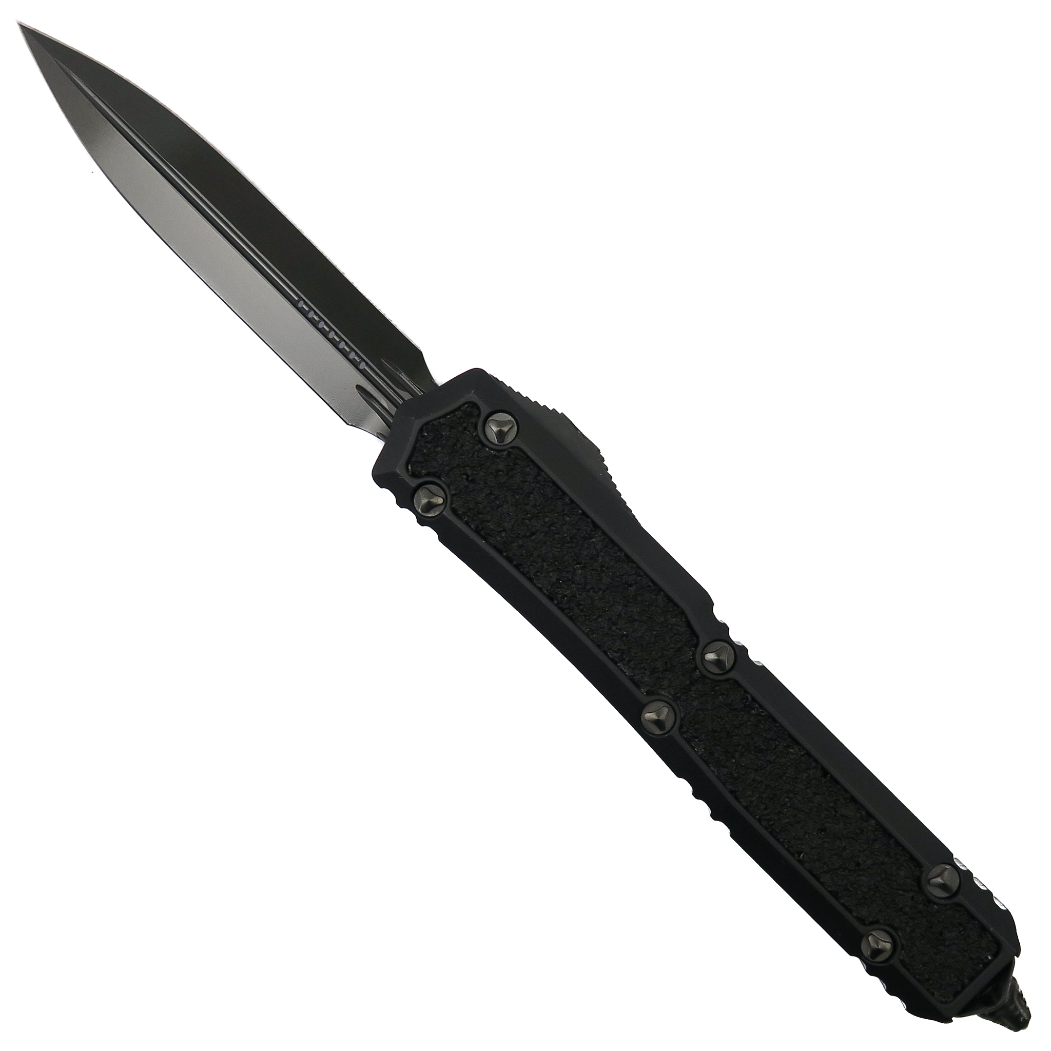 Microtech Signature Series Shadow Makora OTF Knife, Black Dagger Blad ...