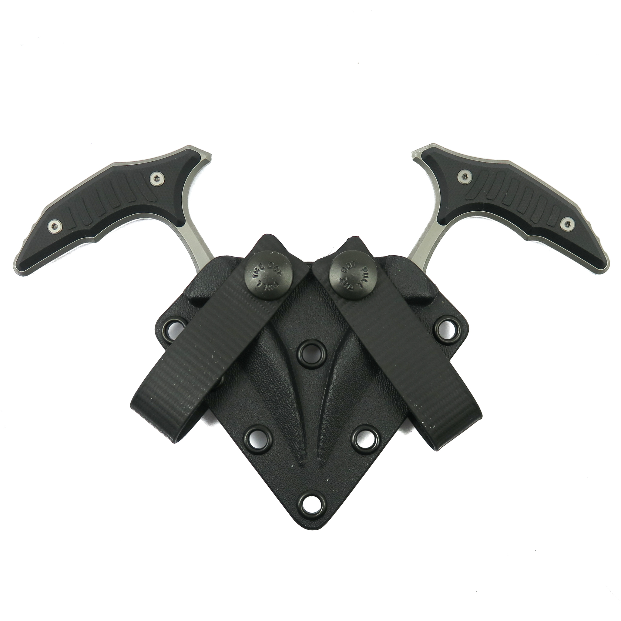 Microtech Carbon Fiber Bastinelli Double Bee Push Daggers, Serrated ...