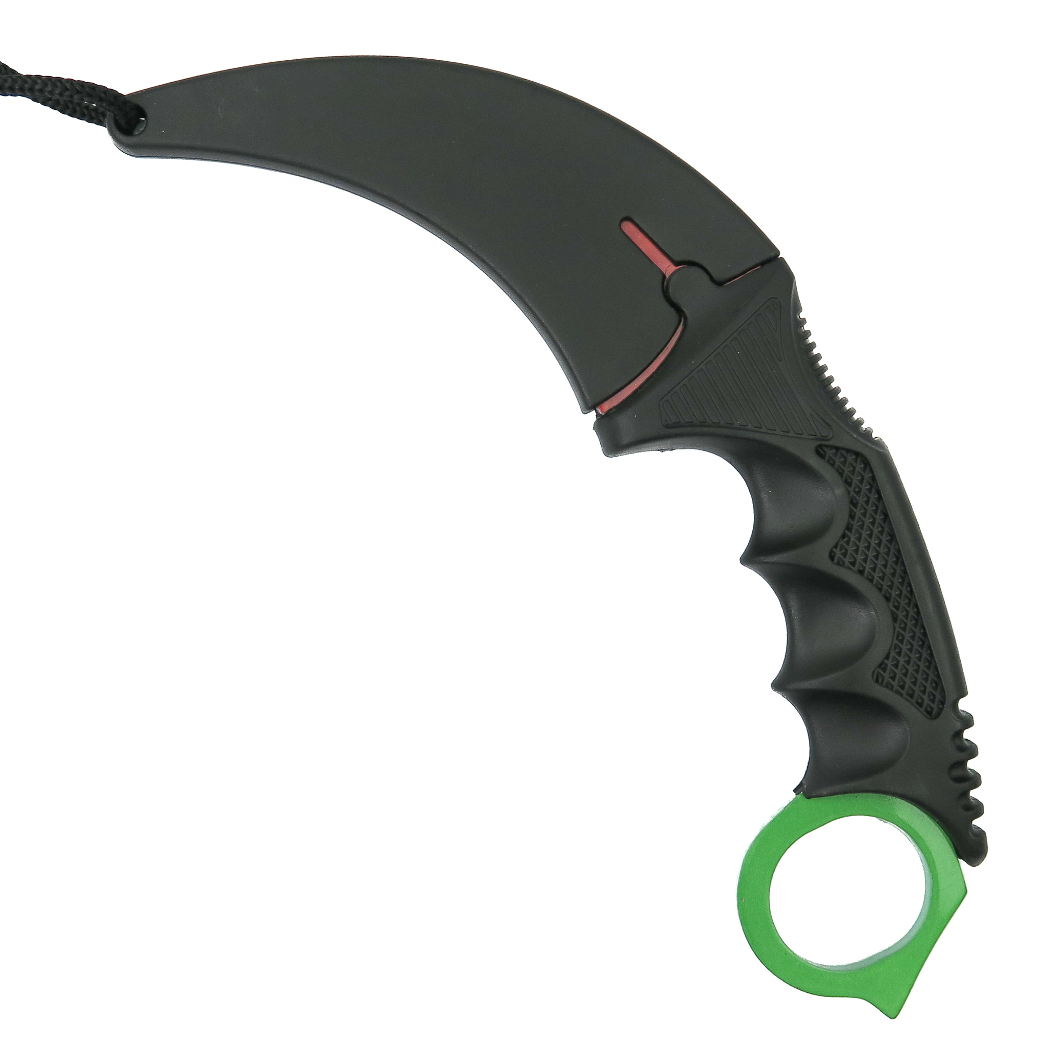 The Archimedes Claw Karambit, Green, Red and White Blade | BladeOps