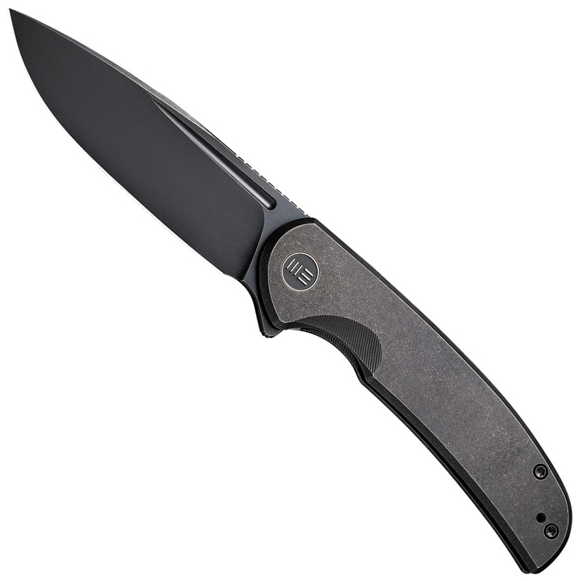 WE Knife Co. Black Titanium Beacon Frame Lock Knife, Black Stonewash ...
