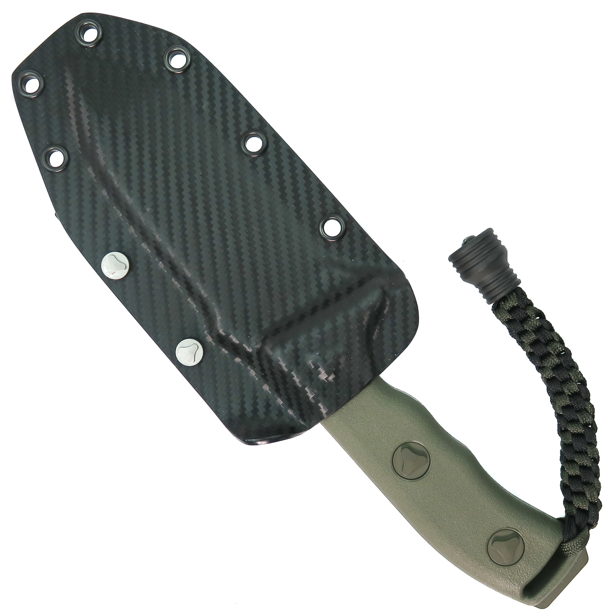 Microtech OD Green Currahee T/E Fixed Blade Knife, OD Green Blade ...