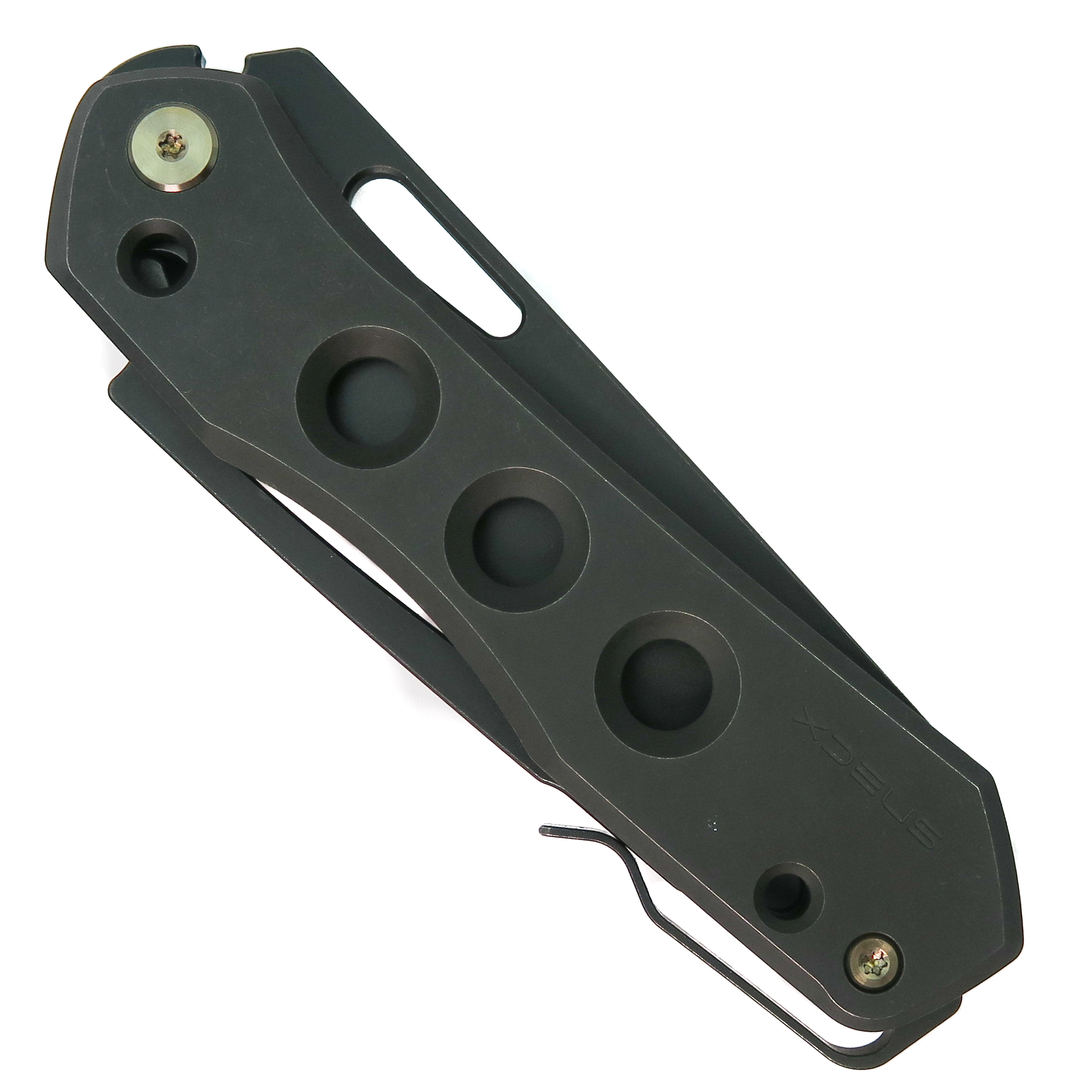 WE Knife Co. Vision R Black Titanium Superlock Folding Knife | BladeOps