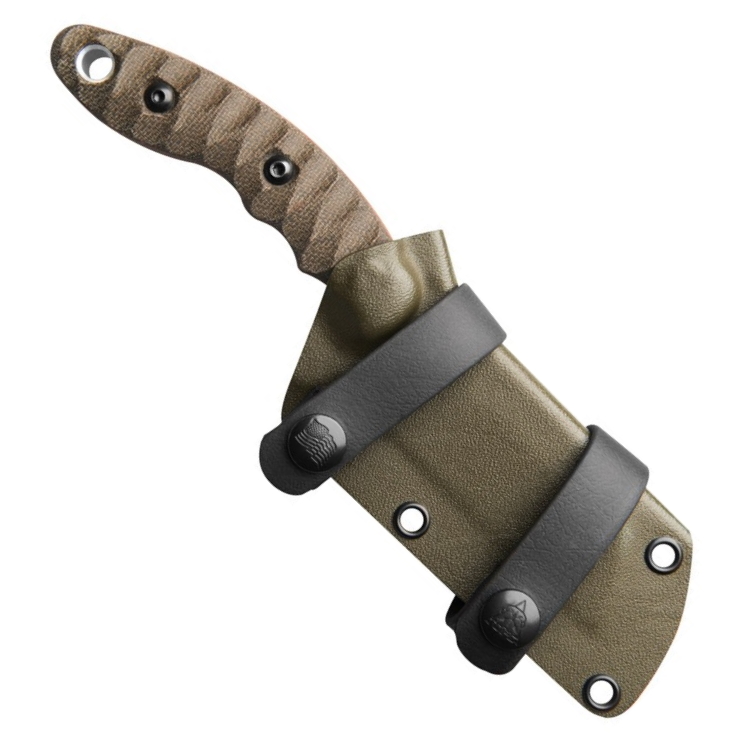 TOPS Knives Sheep Creek Fixed Blade Knife, Black Wharncliffe Blade ...