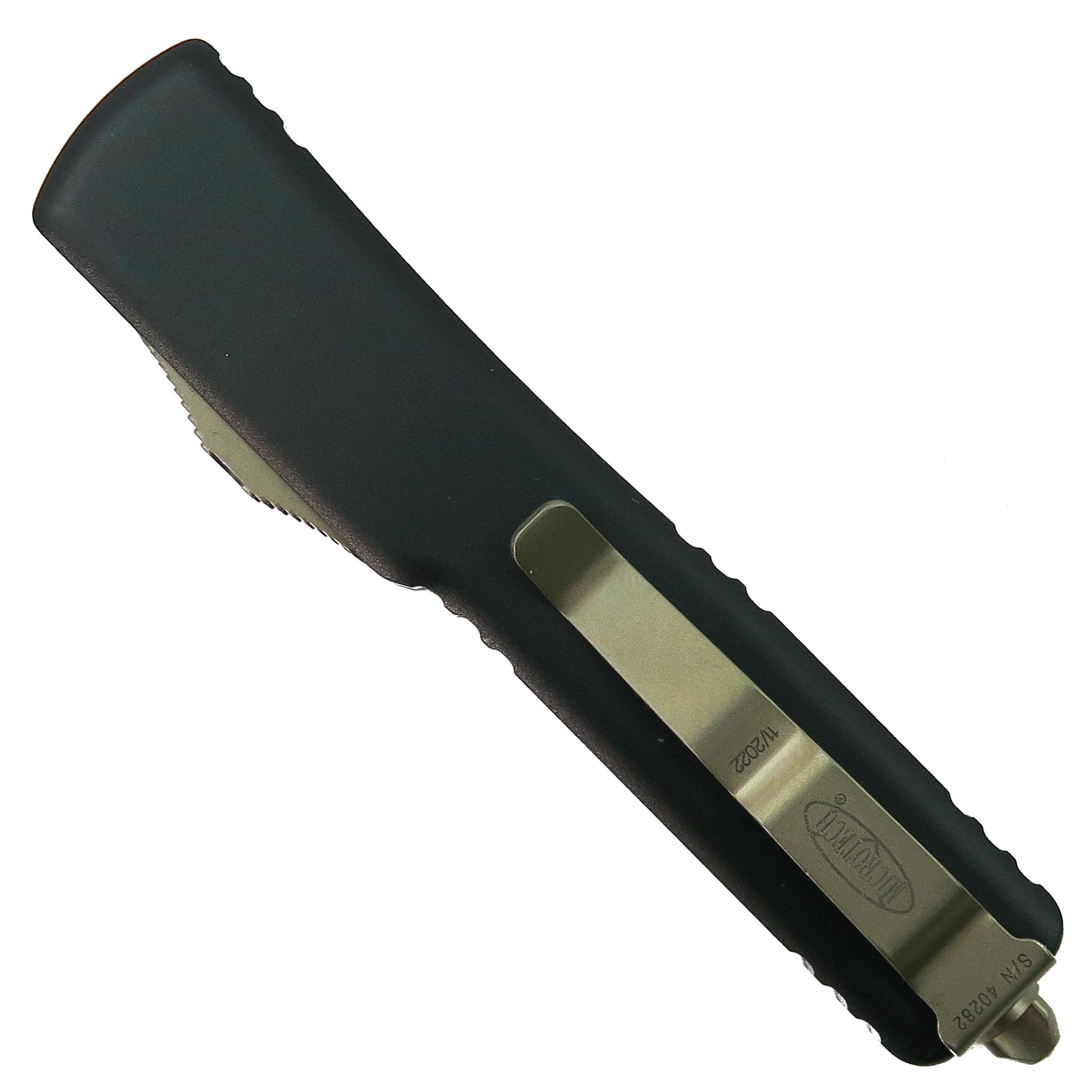 Microtech Utx 70 Spartan Otf Auto Knife Bronzed Double Tanto Blade