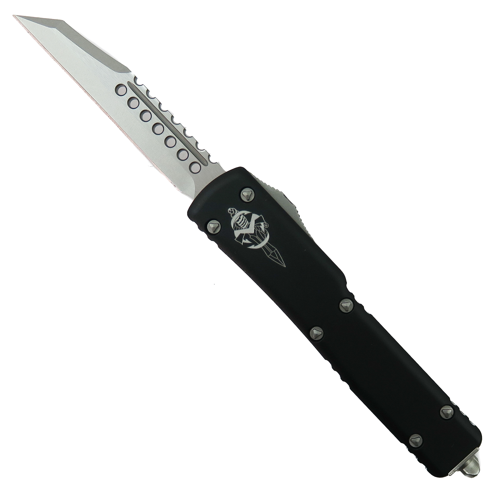 Microtech Signature Series Warhound UTX-70 OTF Auto Knife, Stonewash ...