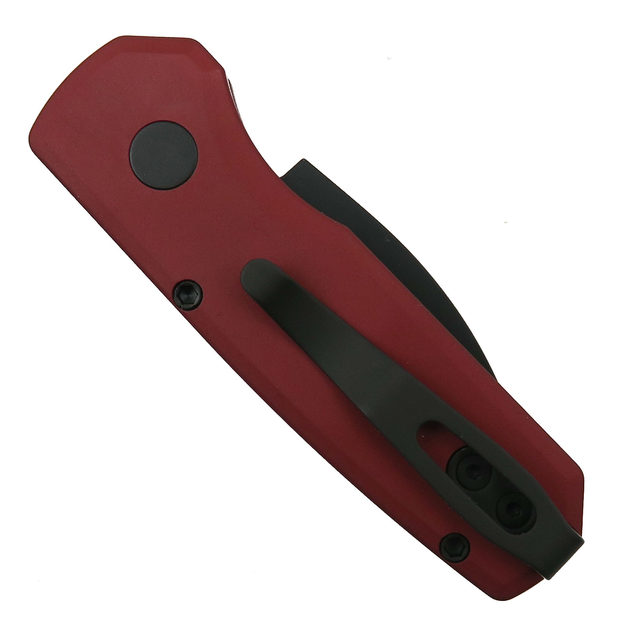 Pro Tech Red Runt 5 Auto Knife Wharncliffe Black Dlc Magnacut Blade