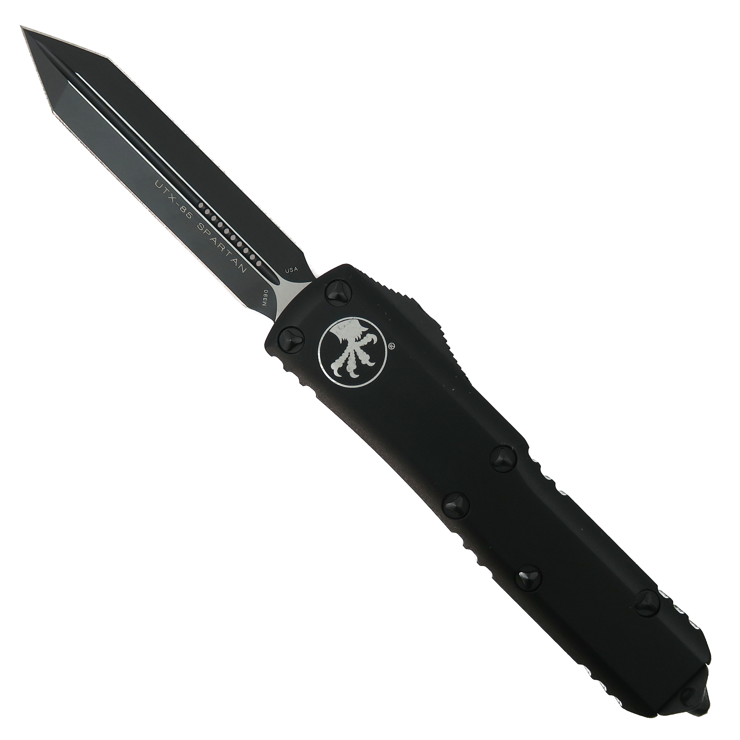 Microtech Tactical Utx 85 Spartan Otf Auto Knife Black Blade Bladeops