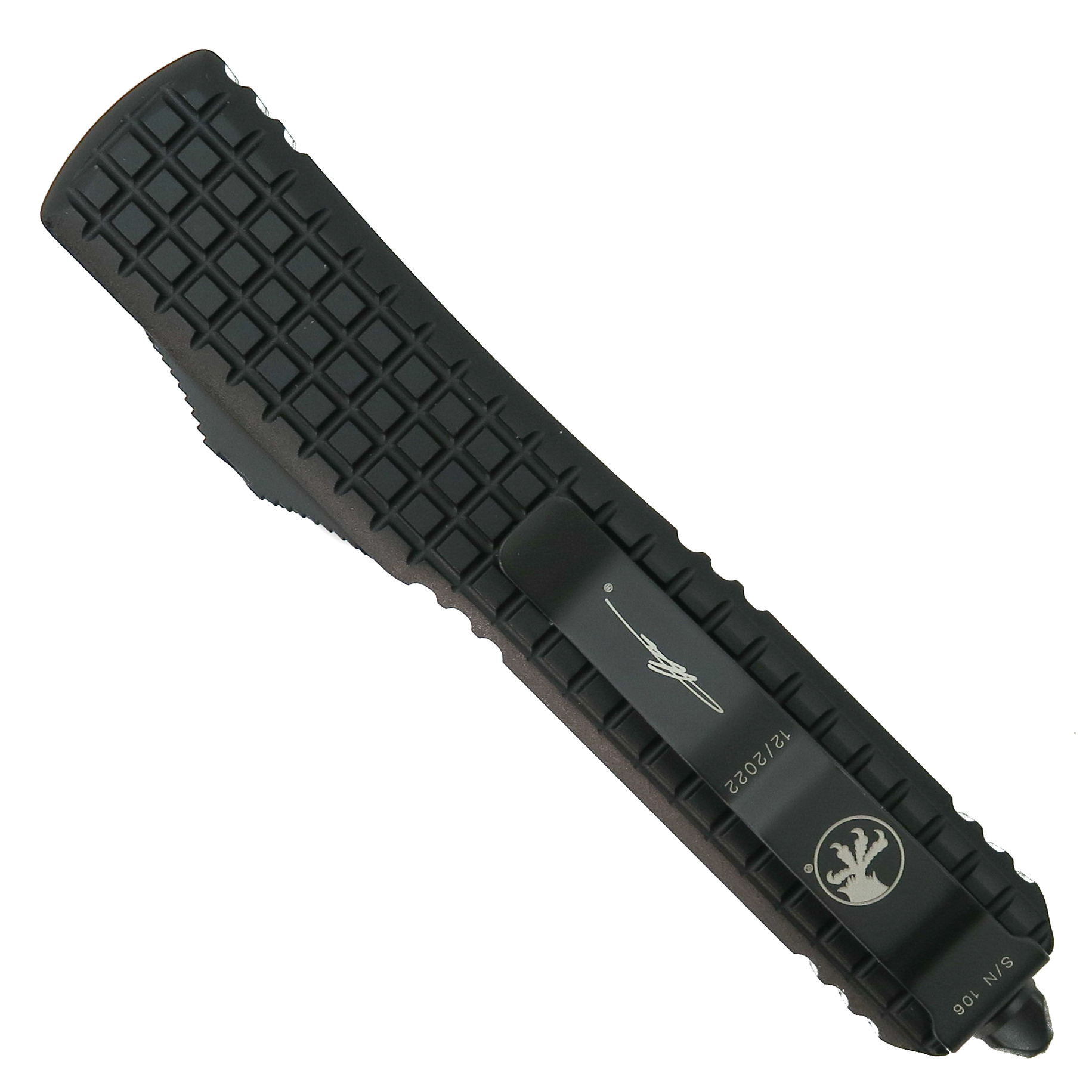 Microtech Signature Series Tactical Black Frag Pattern Ultratech Otf