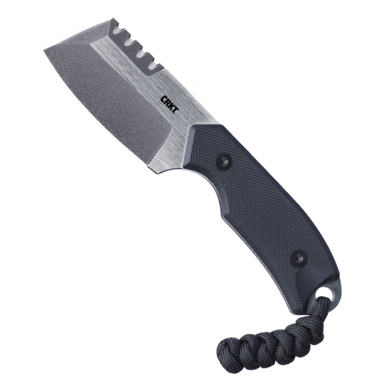 CRKT Jon Graham Compact Razel Fixed Blade, Two Tone Chisel Blade | BladeOps