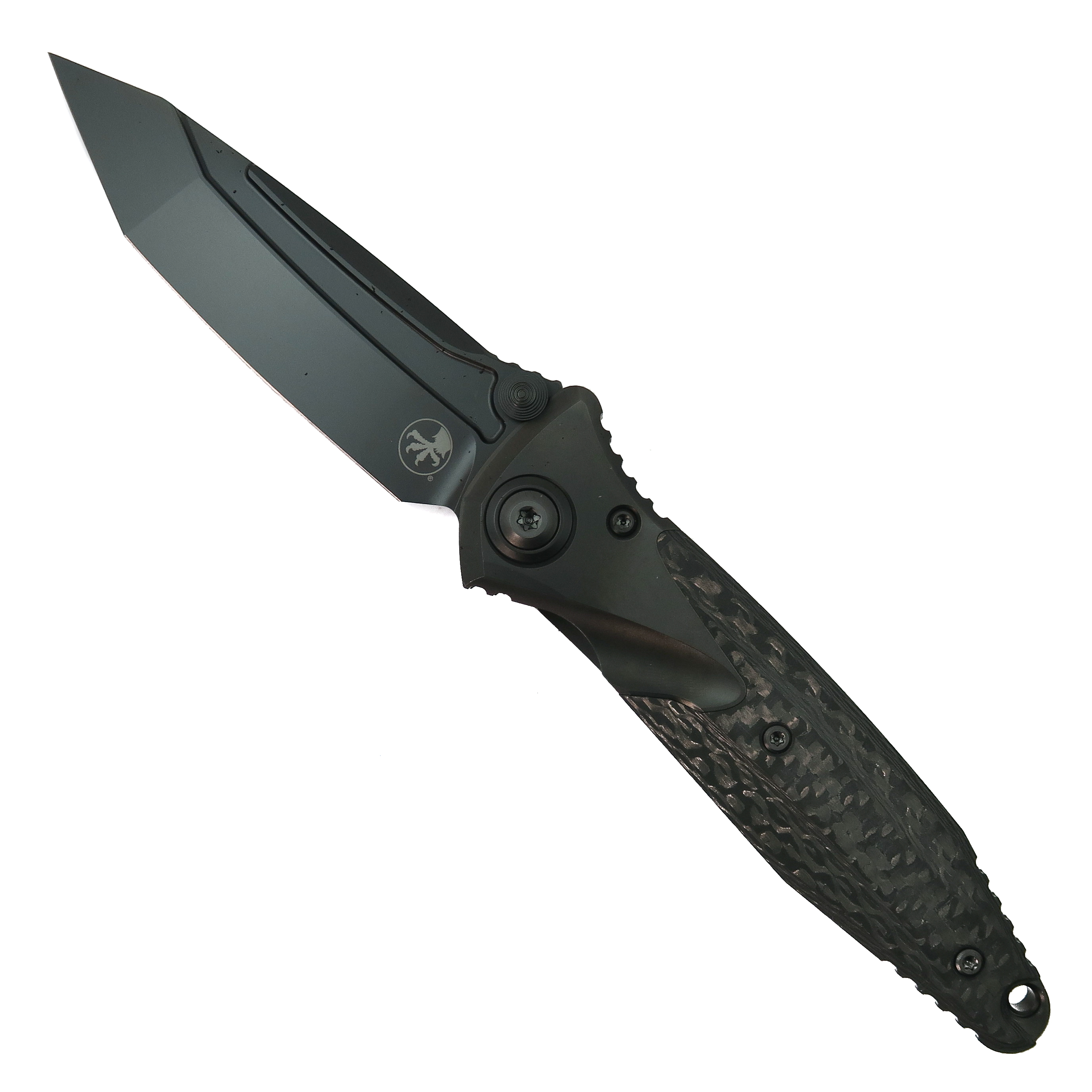 Microtech Signature Series Socom Bravo Folder Knife, DLC Tanto Blade ...