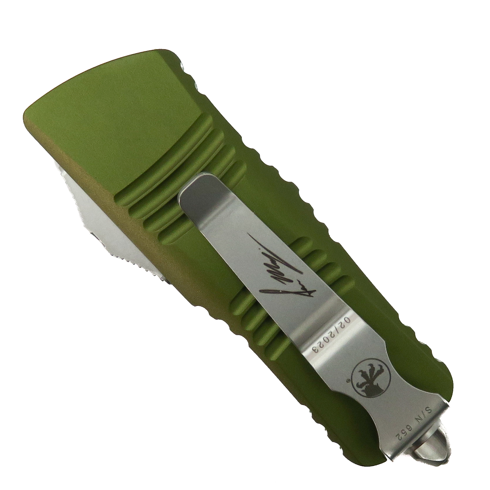 Microtech Signature Series Od Green Mini Troodon Otf Knife Hellhound