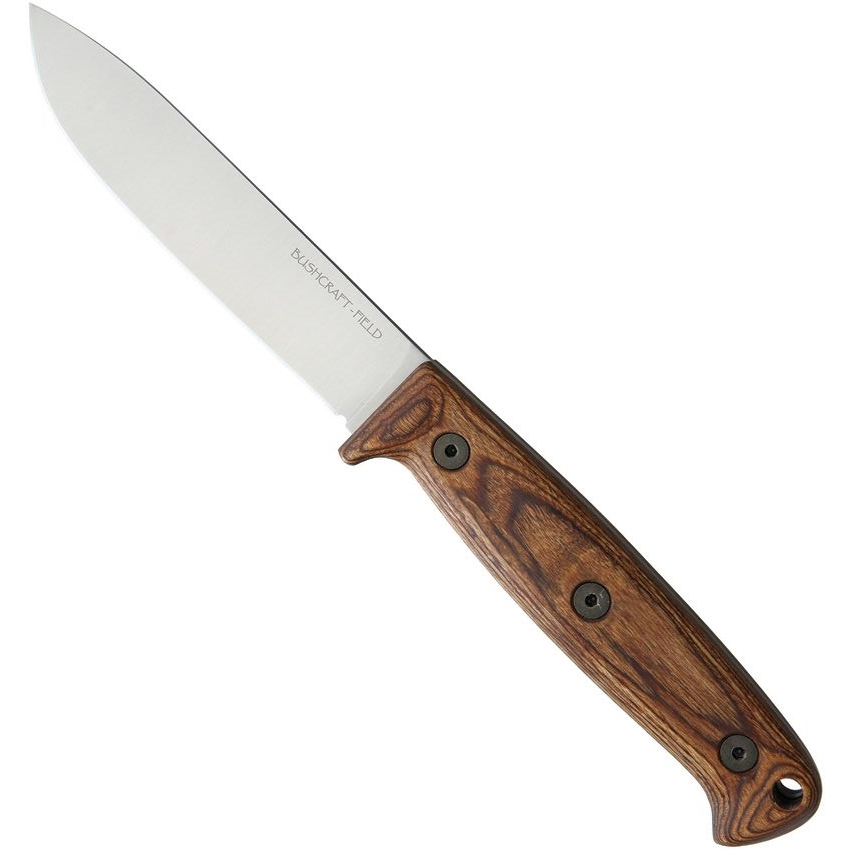Ontario Walnut Bushcraft Field Knife, Satin Blade | BladeOps