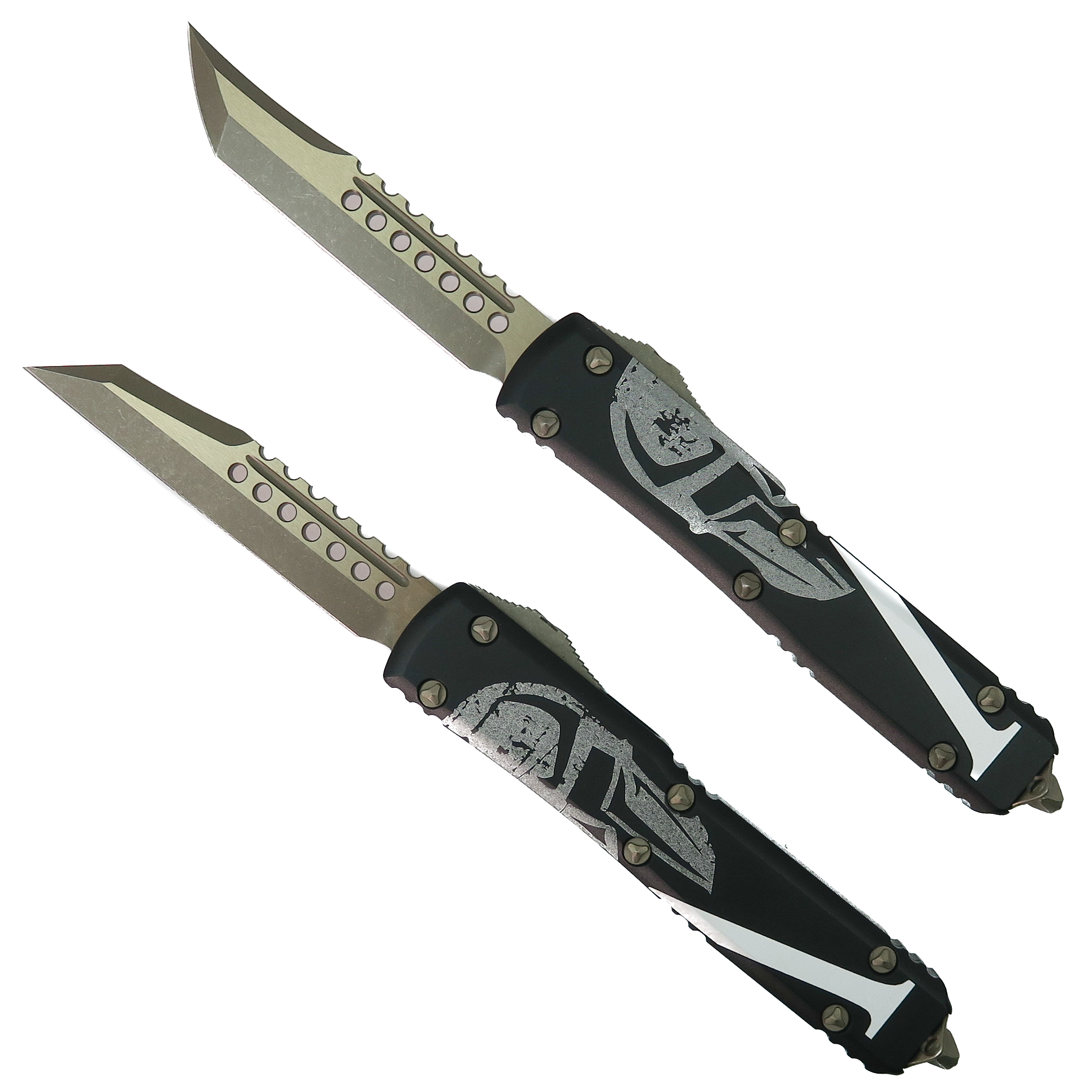 Microtech Signature Series Ultratech Molon Labe Hellhound And Warhound