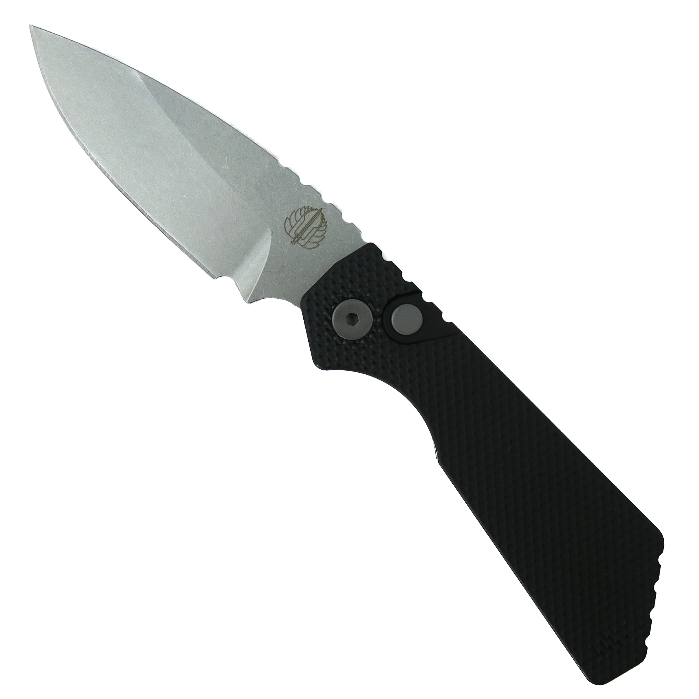 Pro Tech Black Textured Strider Pt Auto Knife Magnacut Stonewash