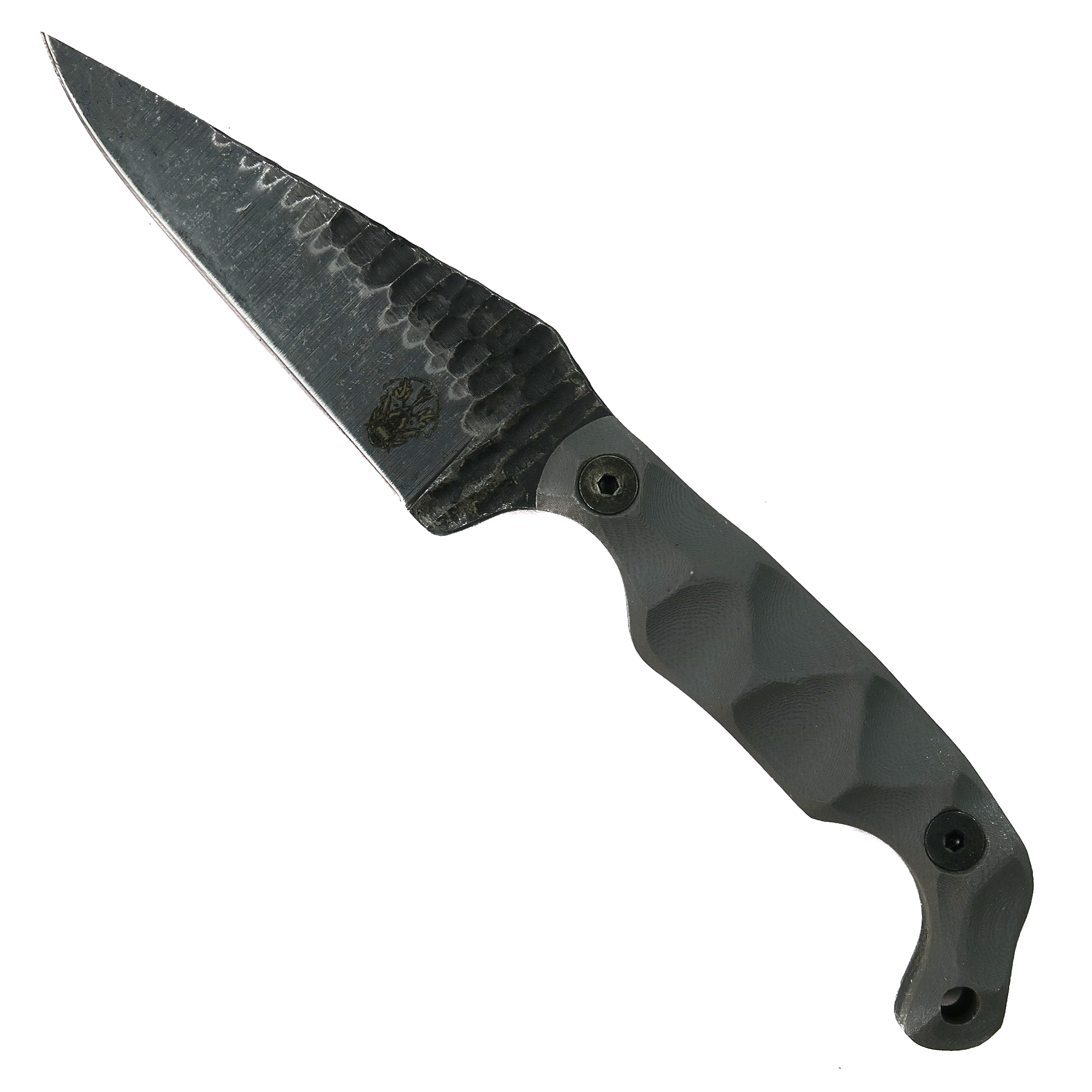 Stroup Knives Bravo 5 Grey G10 Fixed Blade Knife | BladeOps