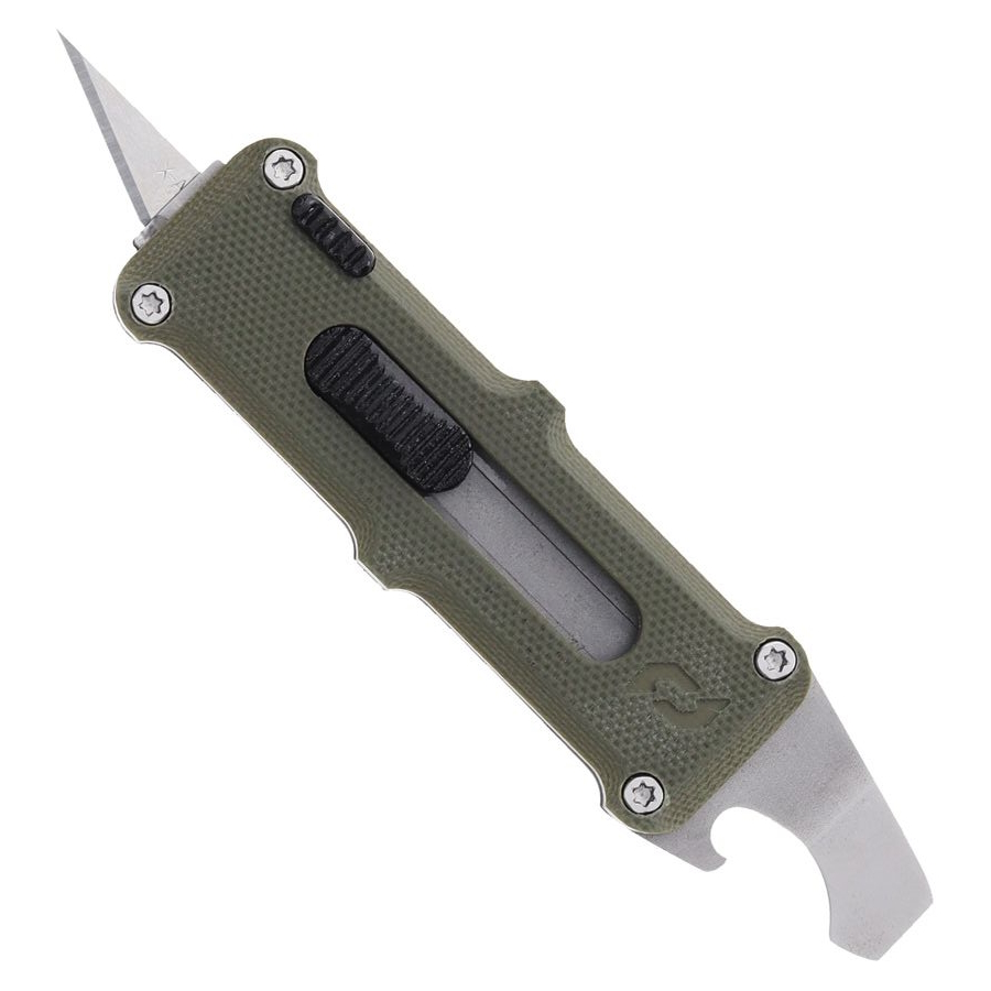 Schrade Journeyman Utility Multi-Tool Knife, Green G-10 Handle | BladeOps