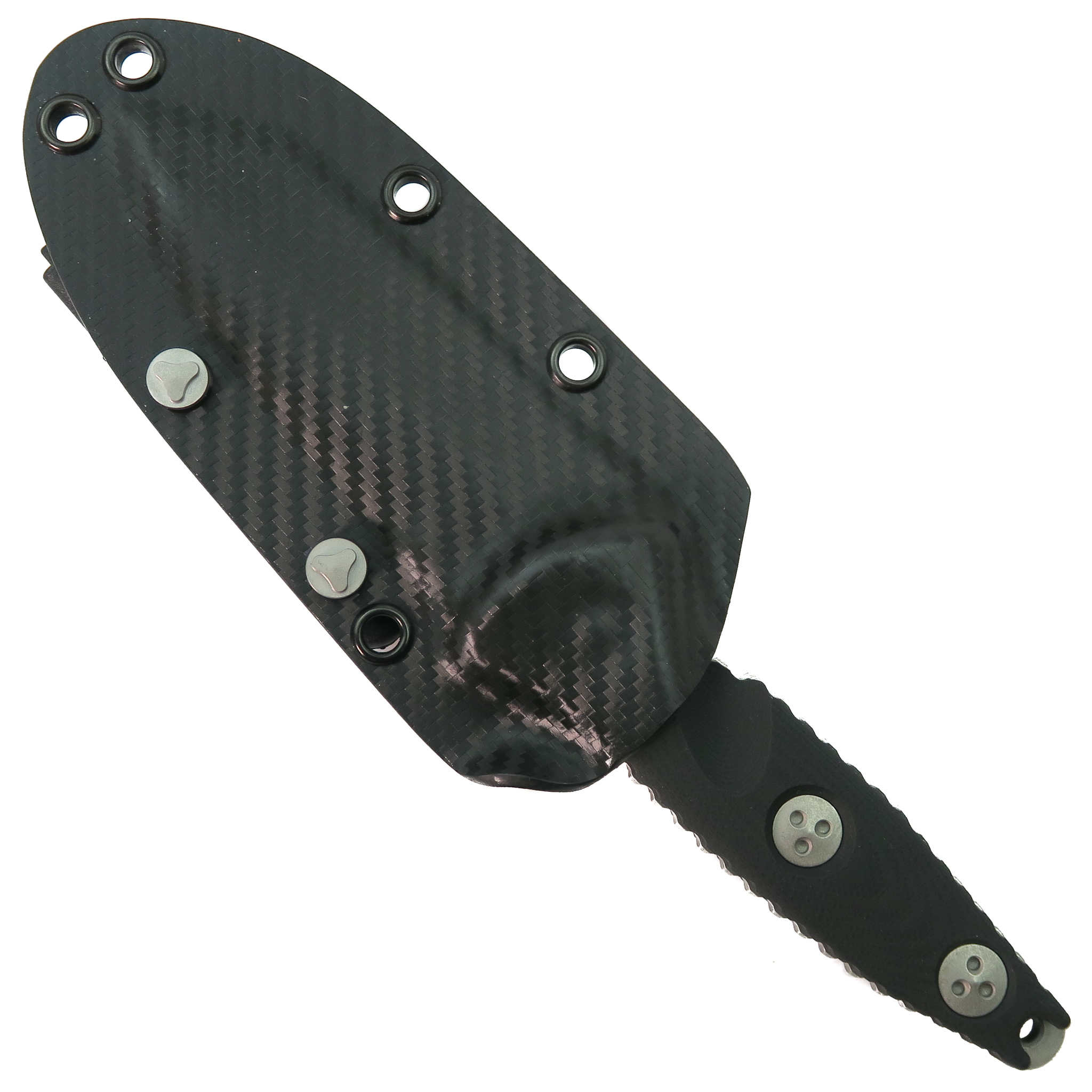 Microtech Socom Alpha Mini T/E Fixed Blade Knife, Apocalyptic Stonewash ...