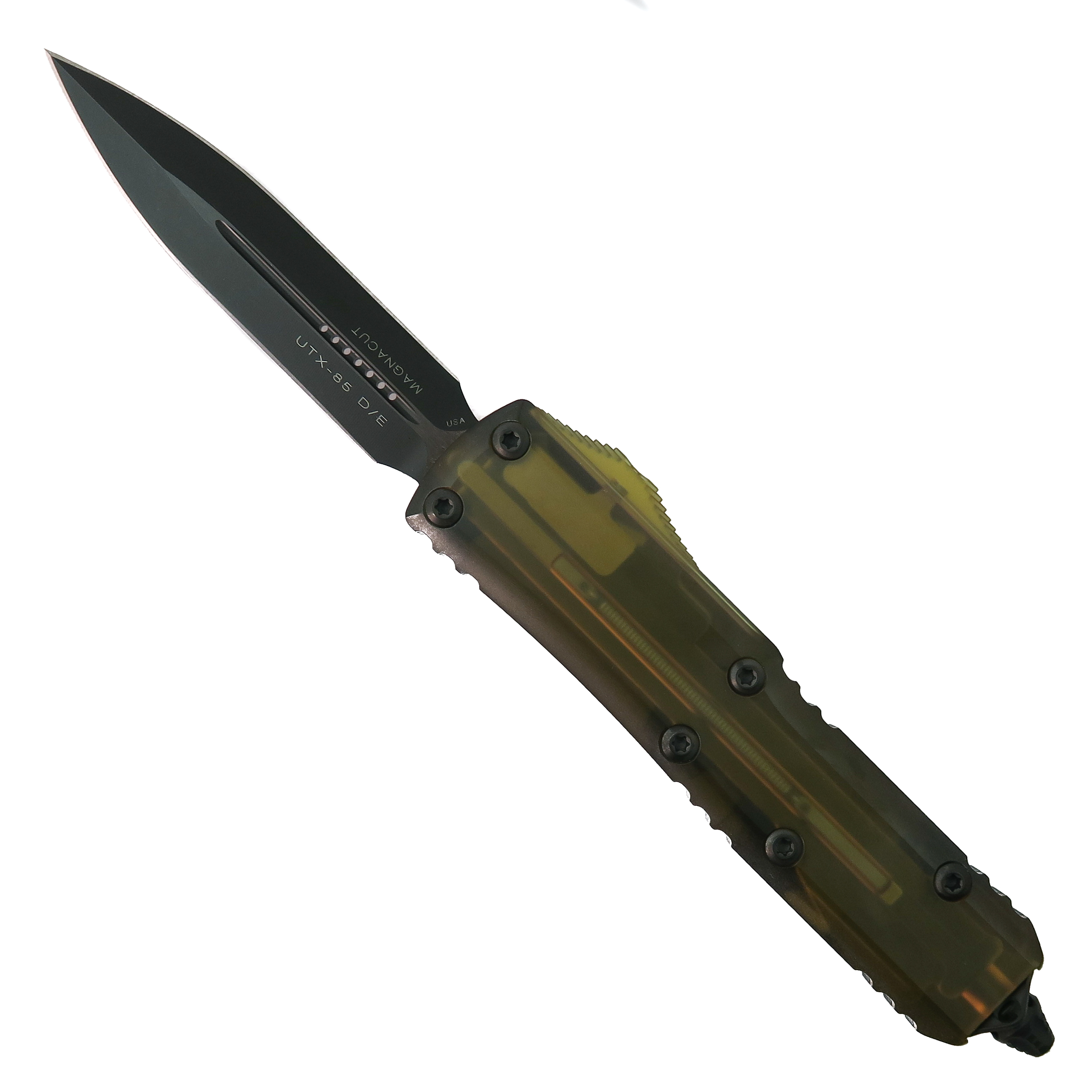 Microtech Signature Series Ultem UTX-85 OTF Auto Knife, DLC Black ...