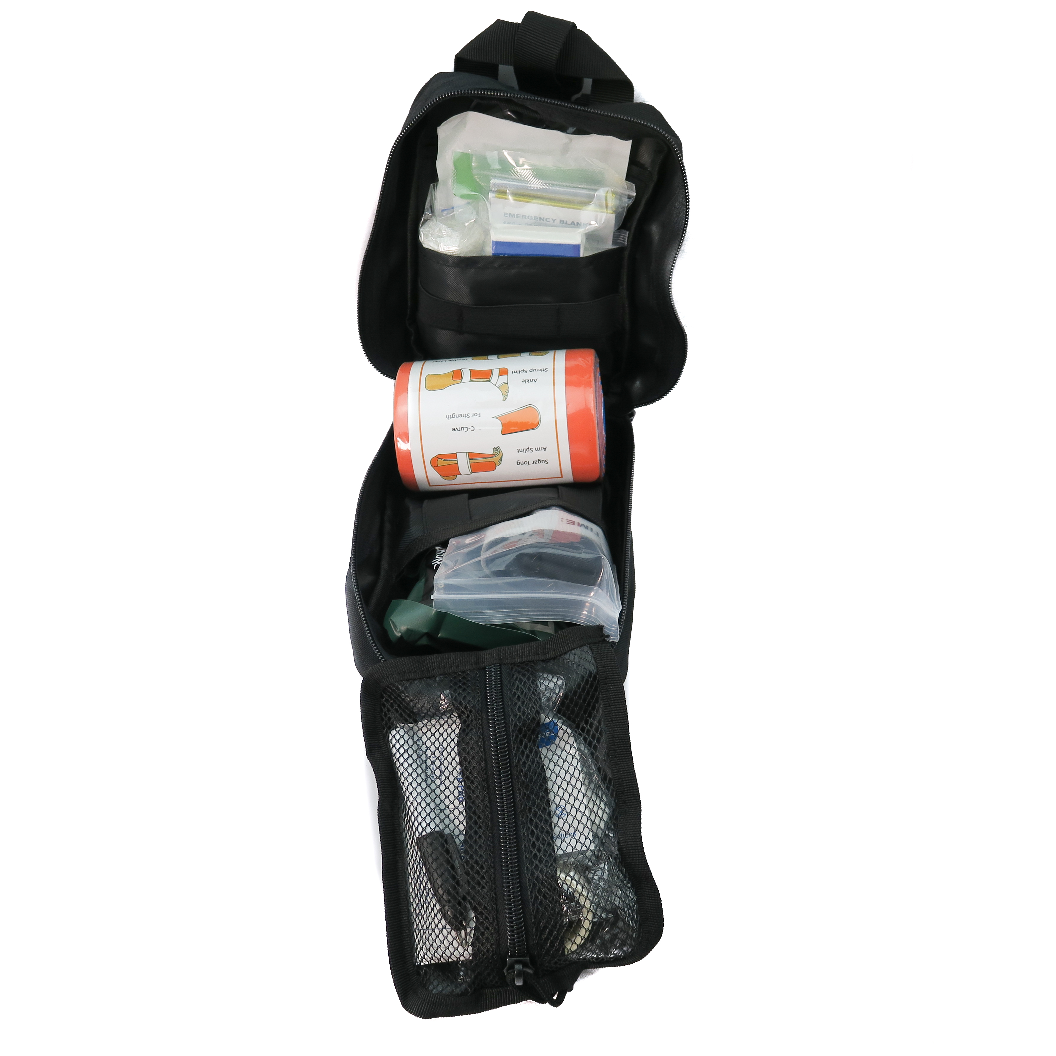 SurvivalGrid First Aid Survival Kit, Black| BladeOps