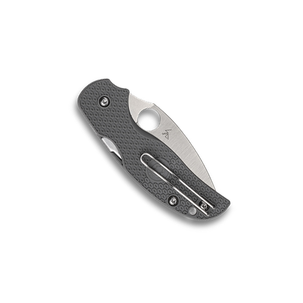 Spyderco Sage 5 Gray FRN Folding Knife, Satin Maxamet Blade | BladeOps