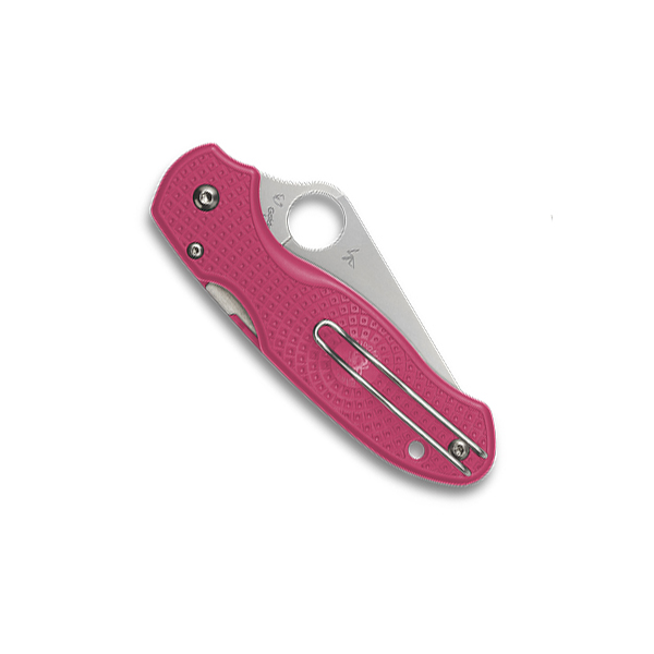 Spyderco Para 3 Pink FRN Folding Knife, Satin CTS-BD1N Blade | BladeOps