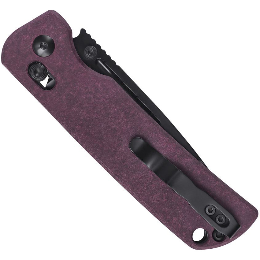 Kizer Escort Richlite Clutch Lock Folding Knife, Black Drop Point Blade ...