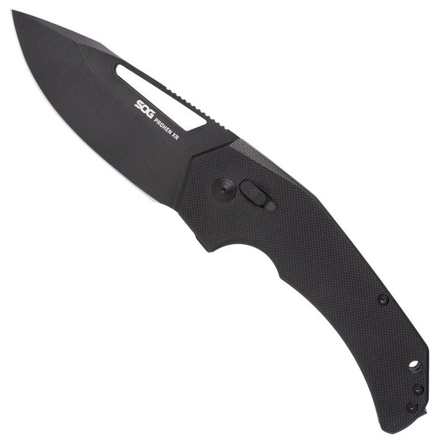 SOG Prohen Mikkel Willumsen Black G10 XR Lock Flipper Knife | BladeOps