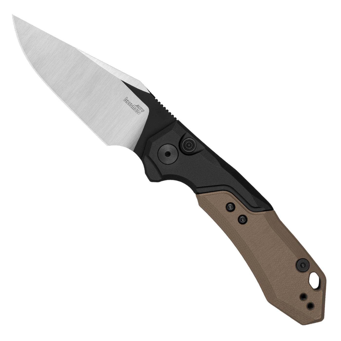 Kershaw Auto Launch 19 Black Anodized Aluminum Brown G10 Auto Knife ...