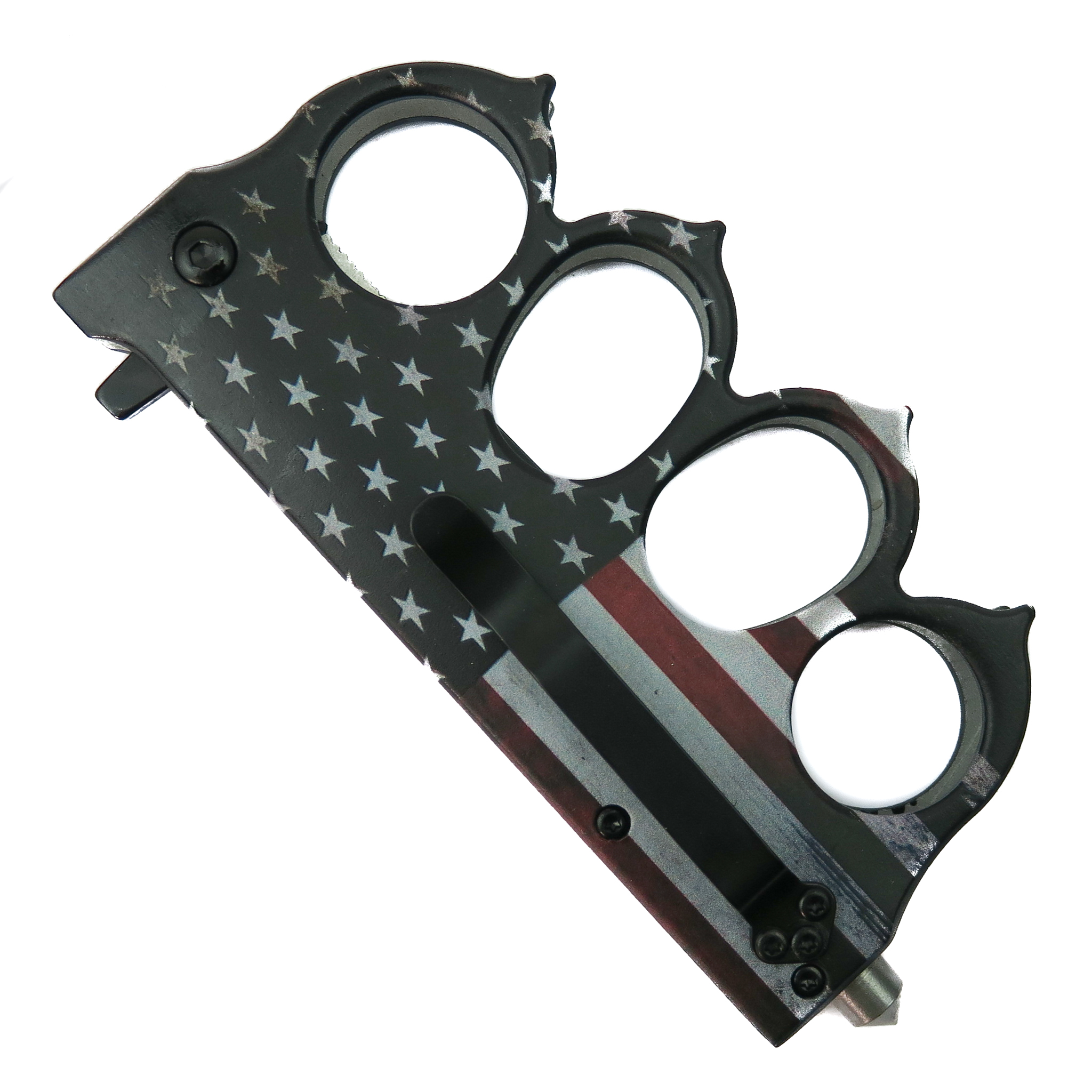 Snake Eye American Flag Tactical Knuckle Knife | BladeOps