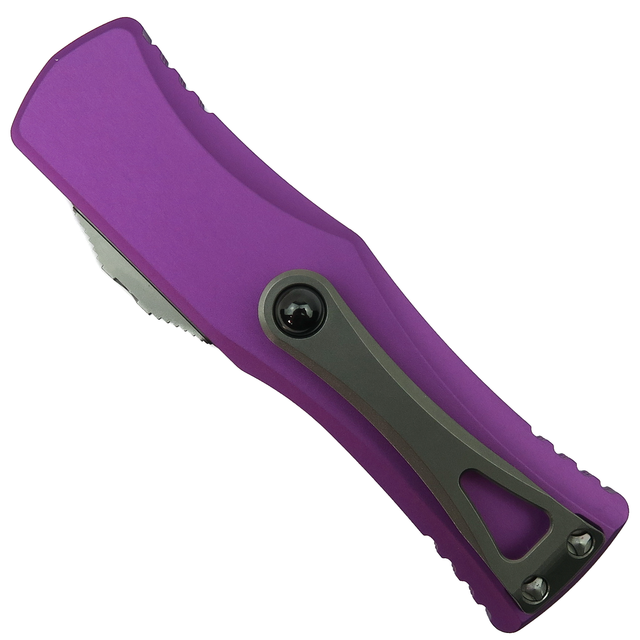 Microtech SCRATCH & DENT Violet Hera OTF Knife, Stonewash Dagger Blade ...