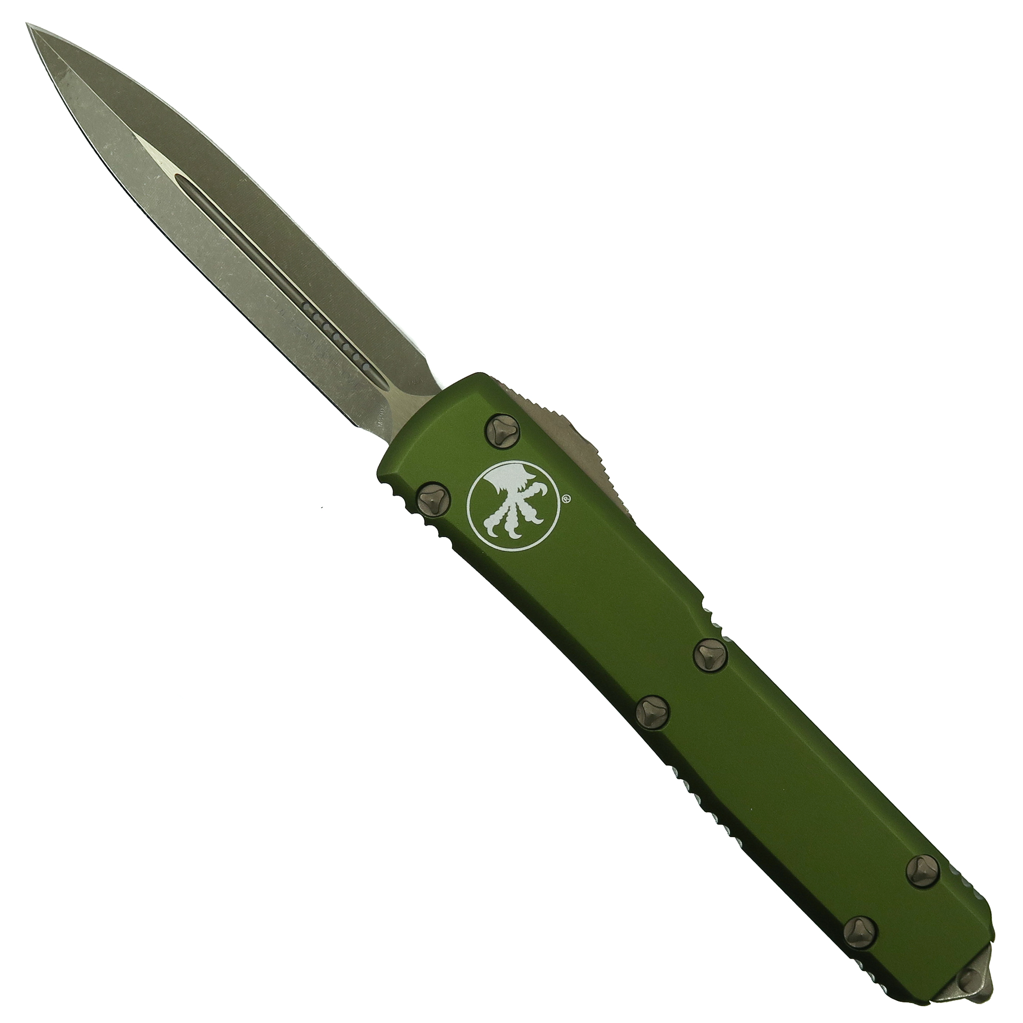 Microtech SCRATCH & DENT OD Green Ultratech OTF Auto Knife, Bronzed ...